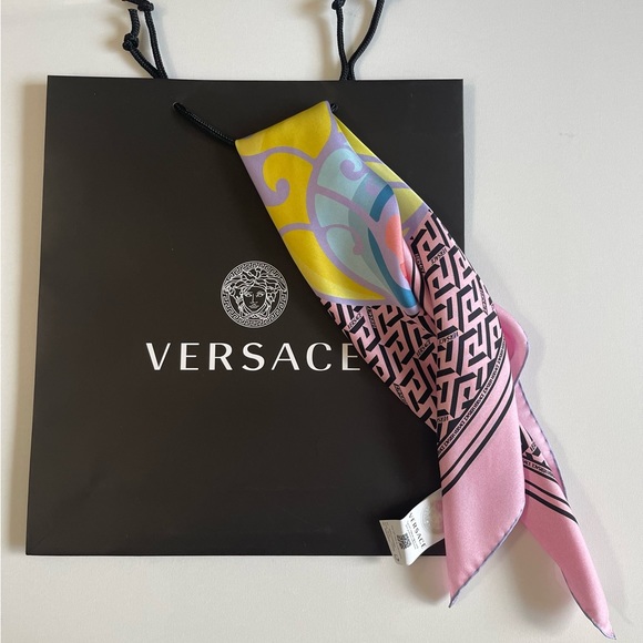 Versace | Accessories | Authentic Versace Silk New Square Scarf | Poshmark